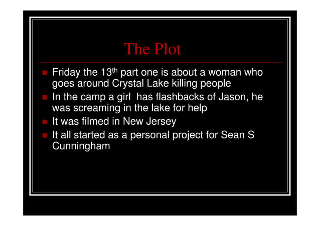 Friday the 13th | PPT