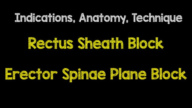 Trunk Blocks - Plan A Blocks - Royal College of Anaesthetists ...