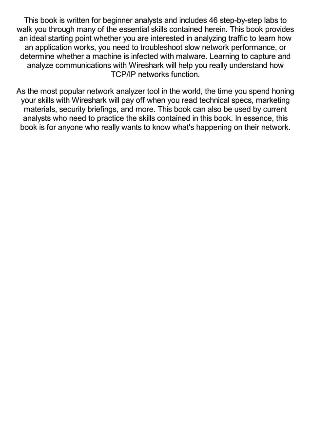 [PDF] Wireshark 101: Essential Skills for Network Analysis (Wireshark ...