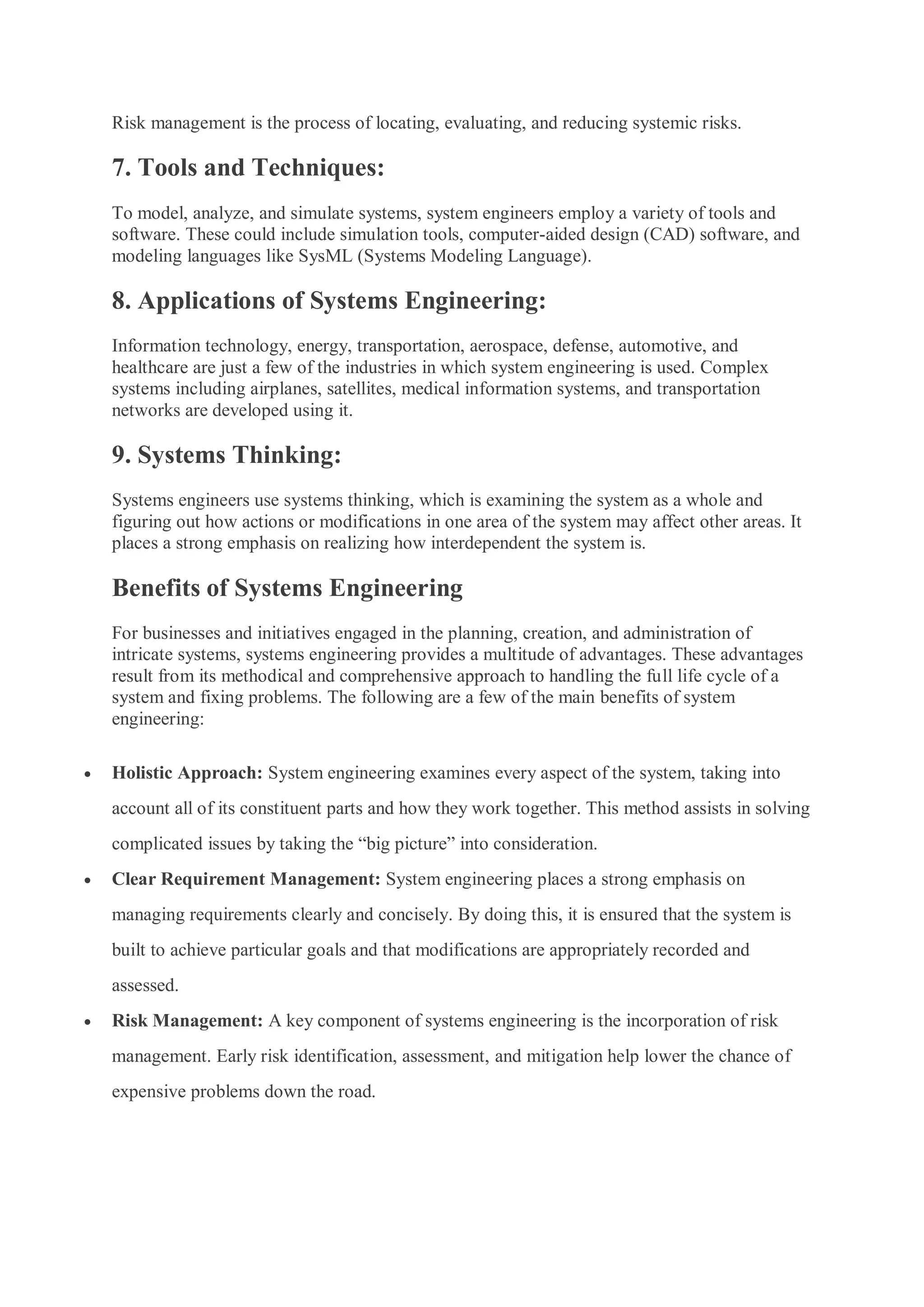 An Introduction to Systems Engineering | Dorleco | PDF