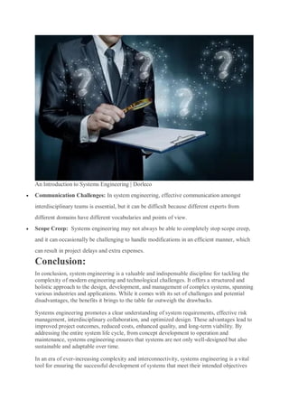 An Introduction to Systems Engineering | Dorleco | PDF