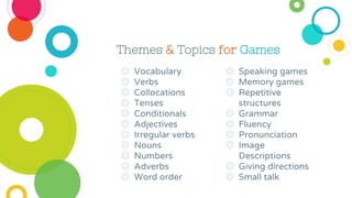 Games in the EFL Classroom | PPTX