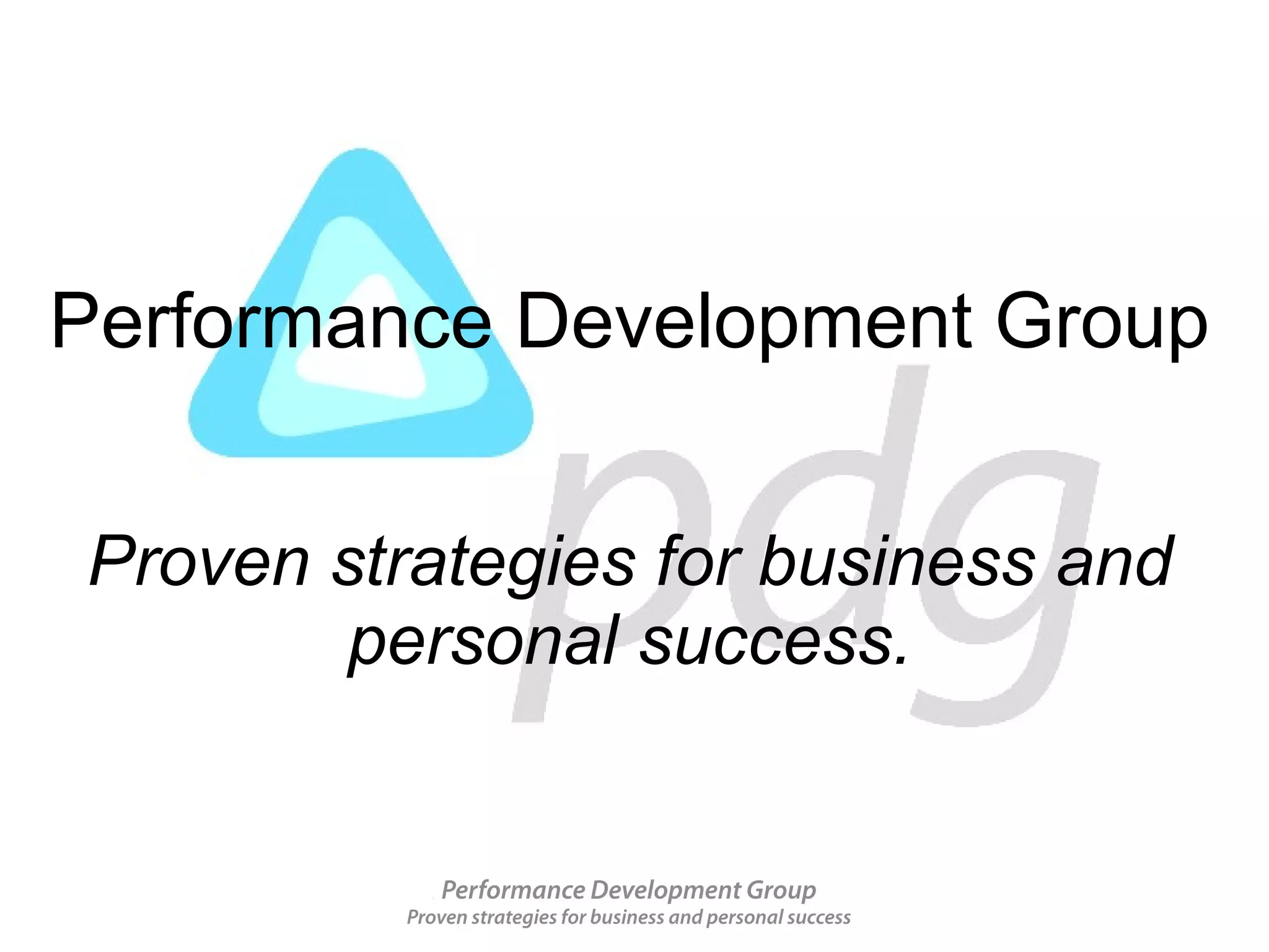 PDG Credentials | PPT | Business Administration | Business