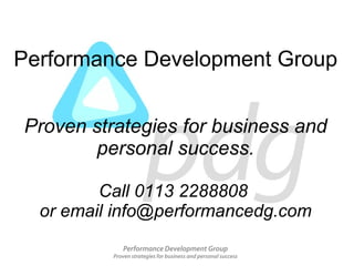 PDG Credentials | PPT