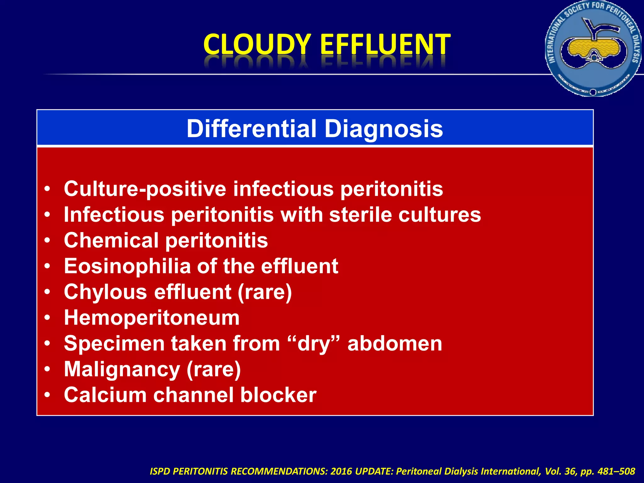 Part 2 - PD guideline Dialysis Weekend 9-11 feb 2018_pattaya | PDF