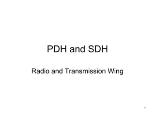 Pdh and sdh1 | PPT