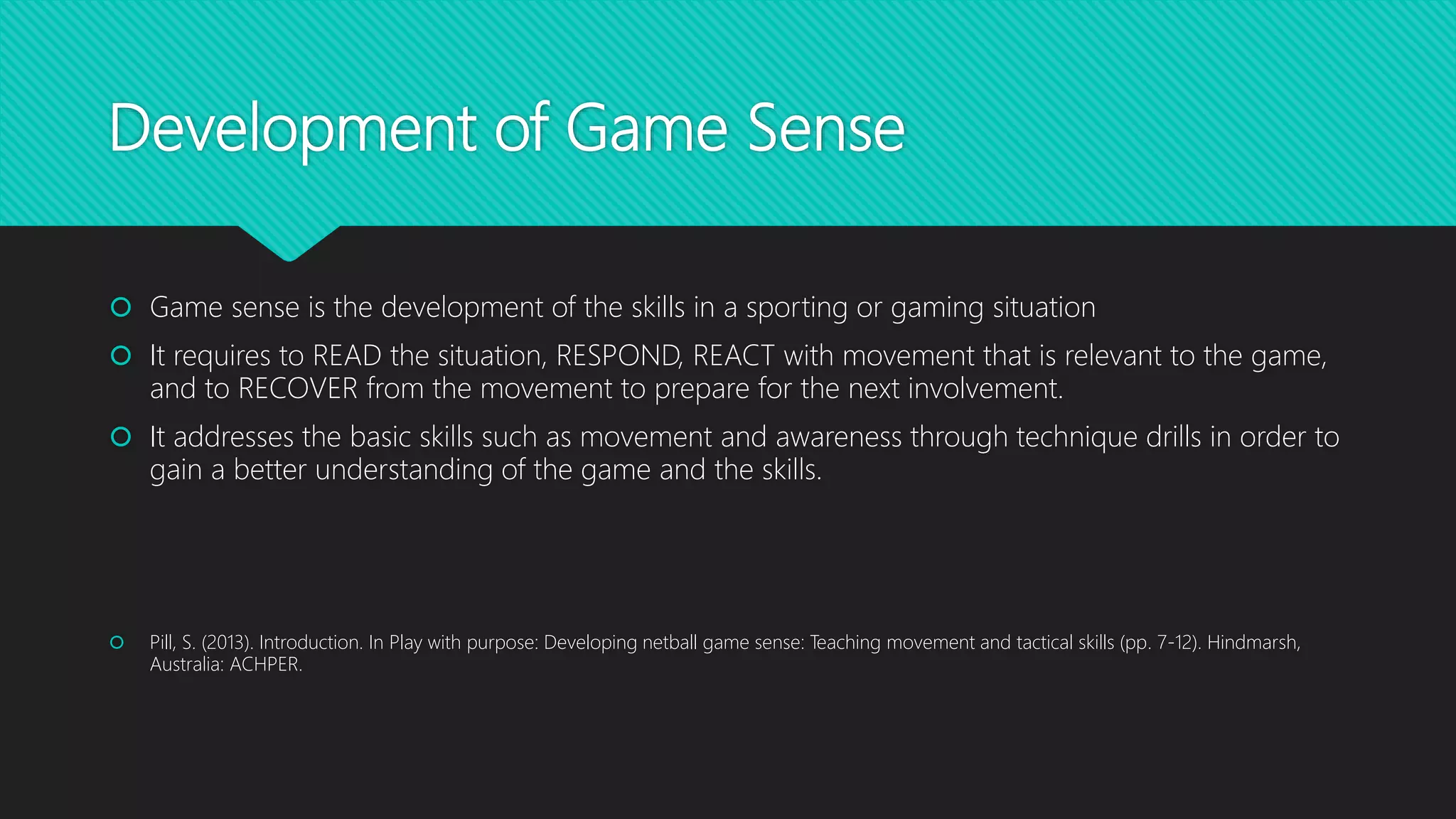 Game Sense | PPT