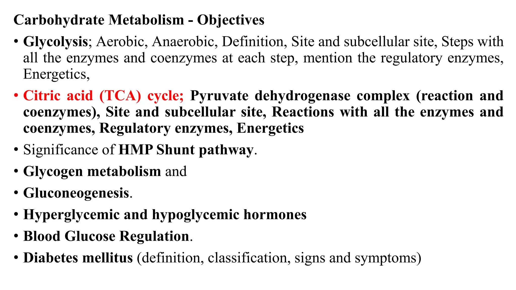 PDH Complex & TCA cycle/ Krebs cycle/Citric acid cycle | PDF