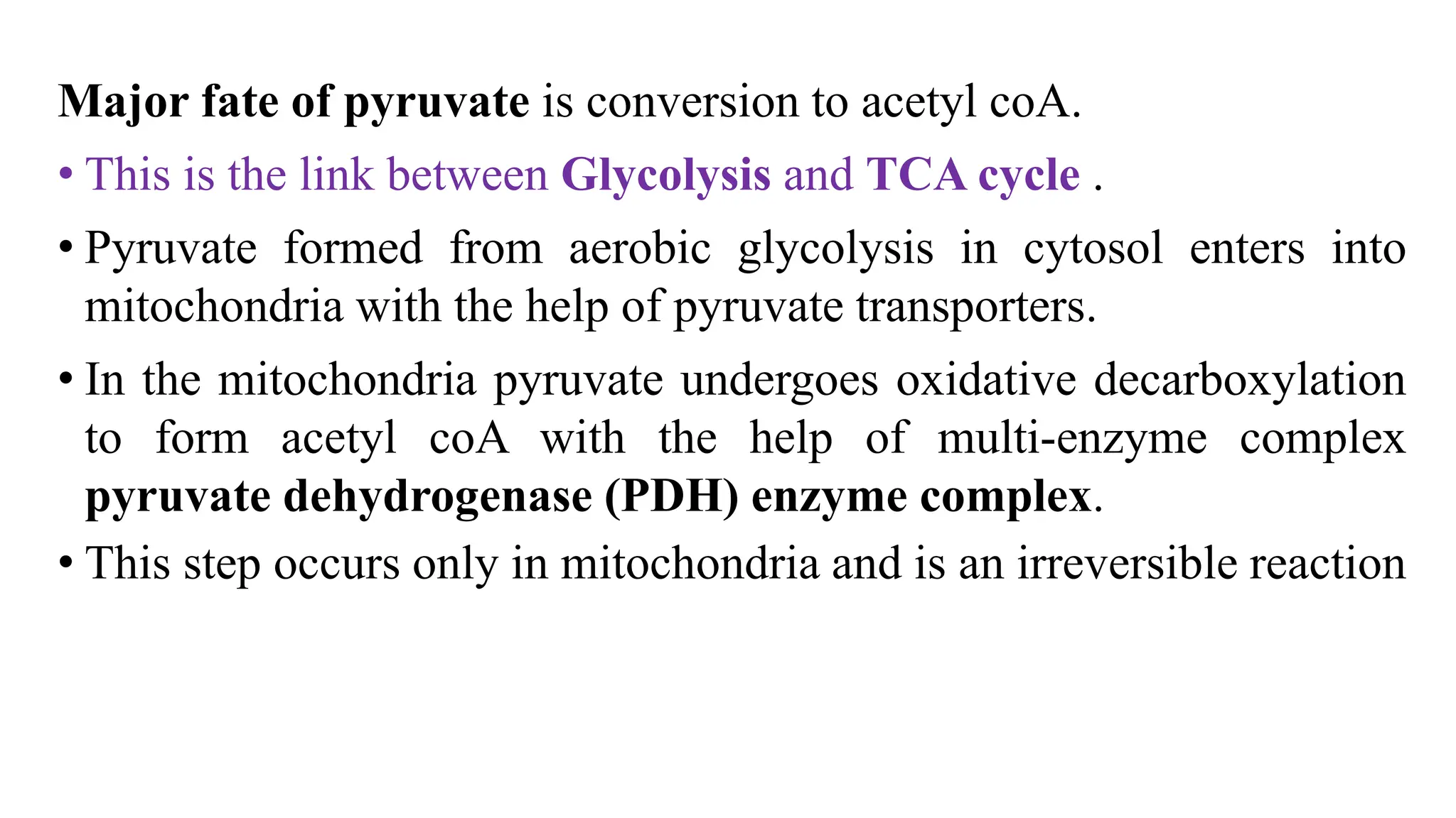 PDH Complex & TCA cycle/ Krebs cycle/Citric acid cycle | PDF