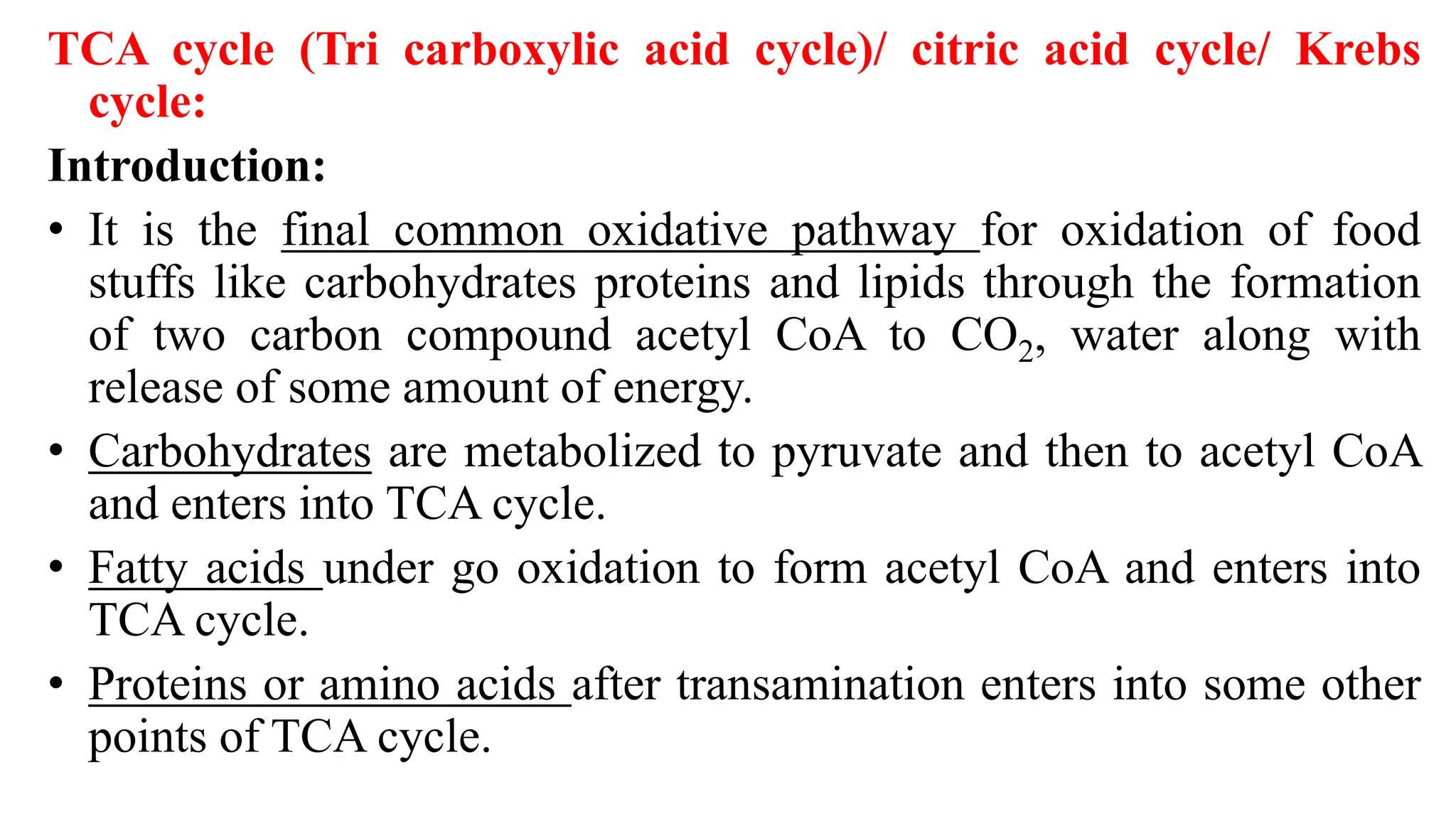 PDH Complex & TCA cycle/ Krebs cycle/Citric acid cycle | PPT