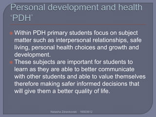 Pdhpe | PPTX | Primary Education | Education