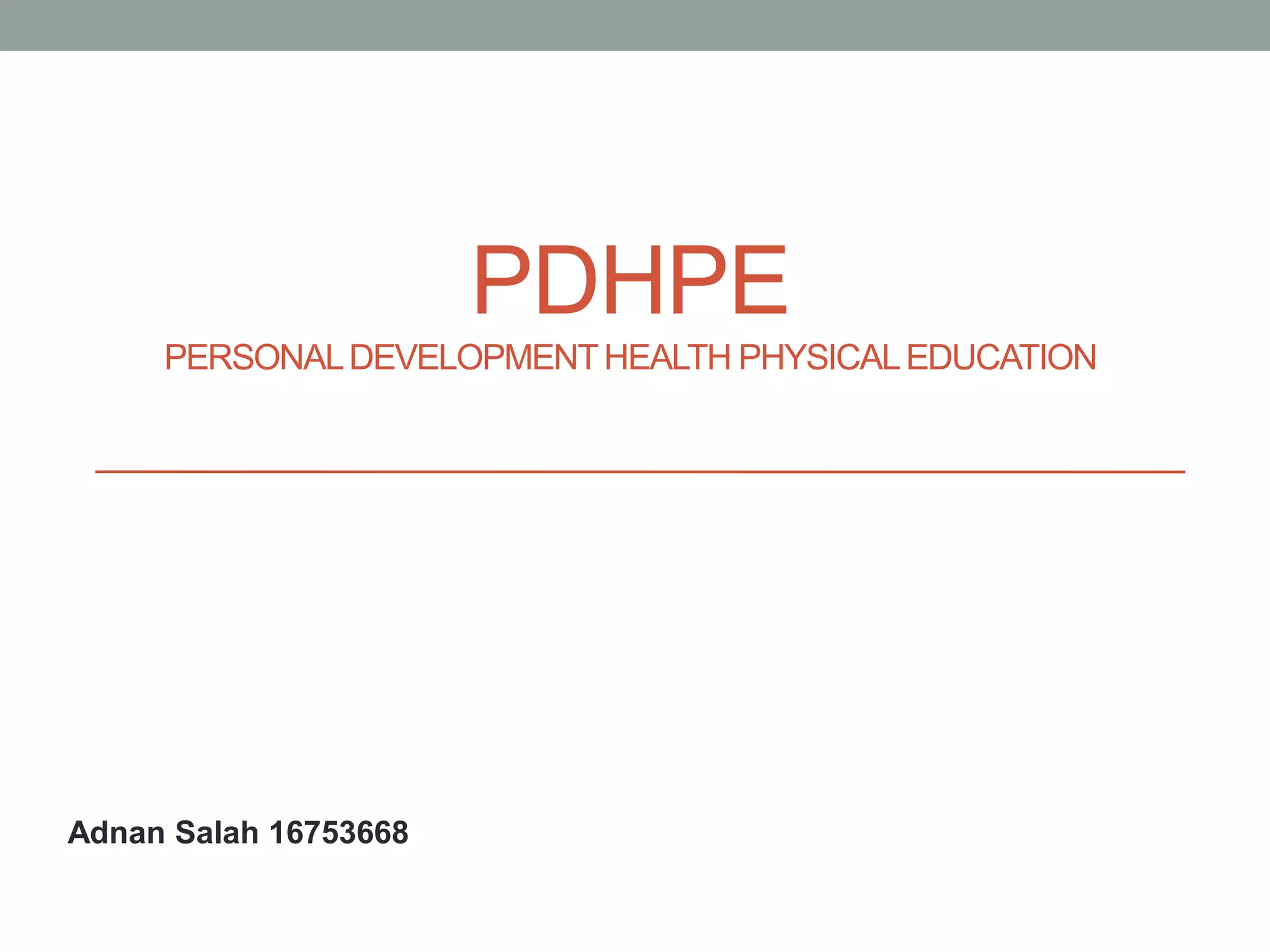 Pdhpe | PPTX