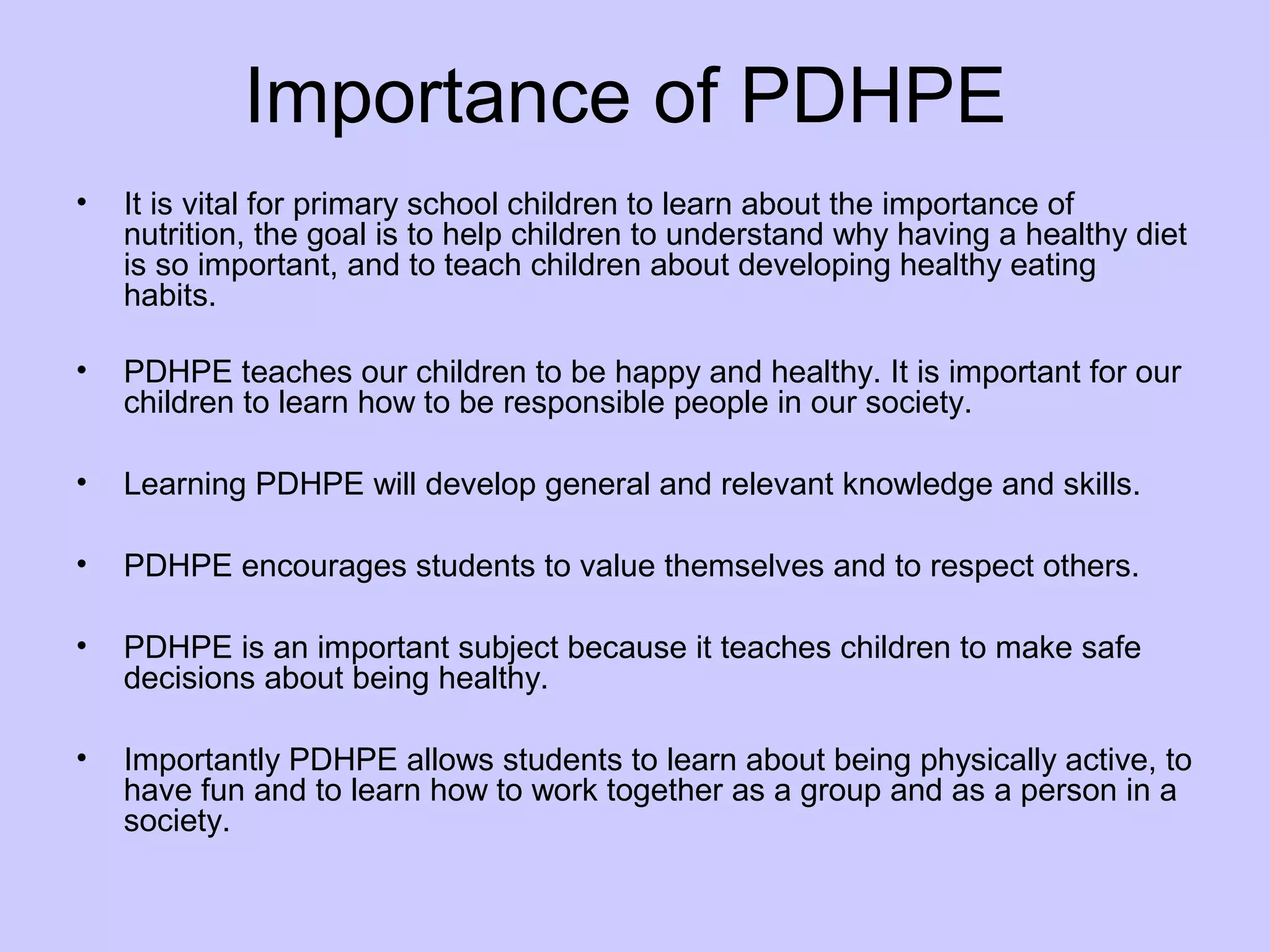 Pdhpe | PPT
