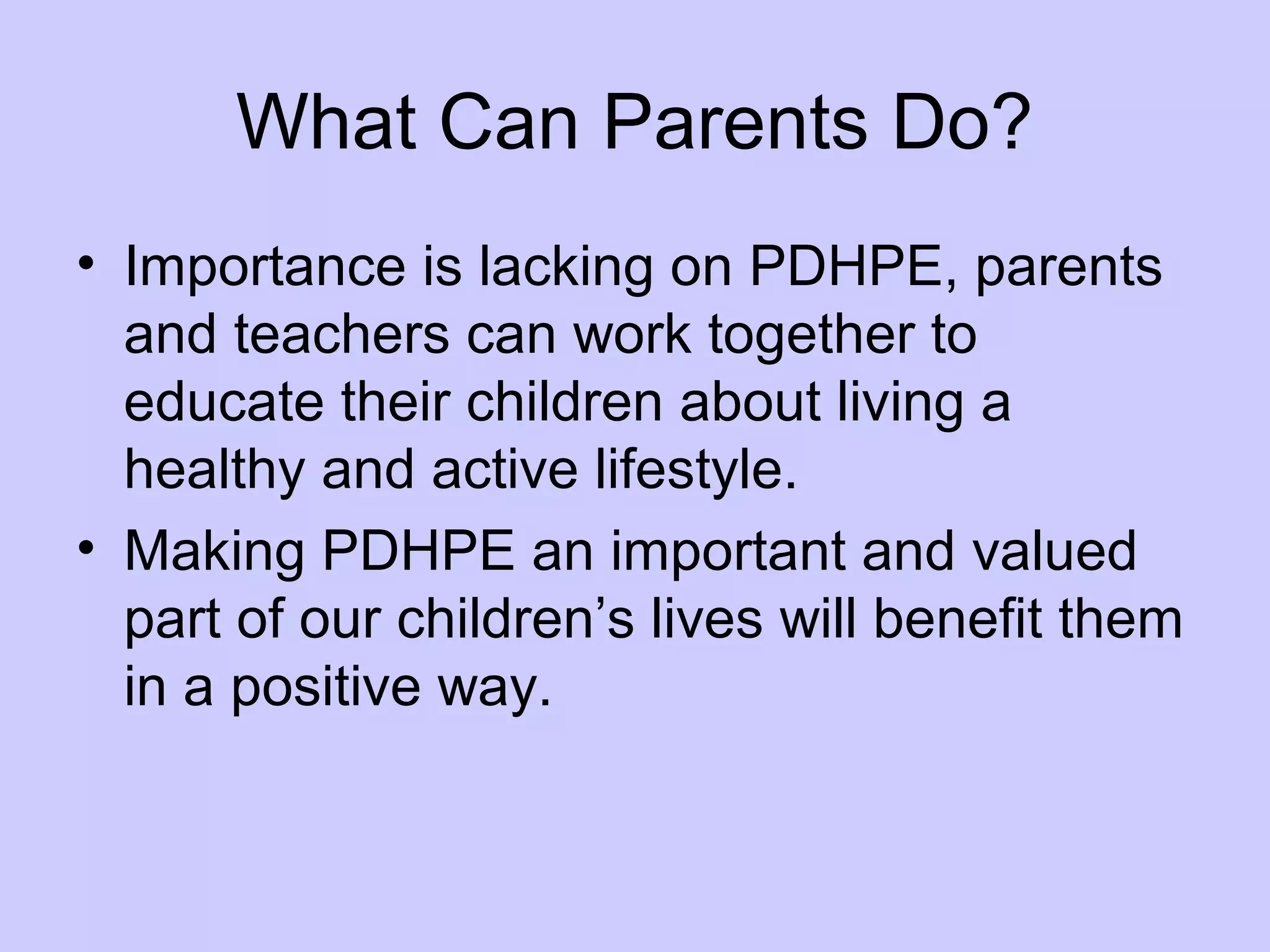 Pdhpe | PPT