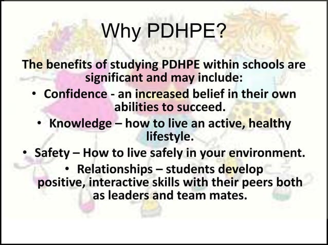 Pdhpe importance of pdhpe | PPT