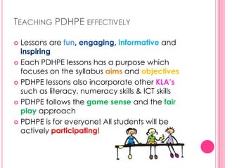 Pdhpe rationale | PPT
