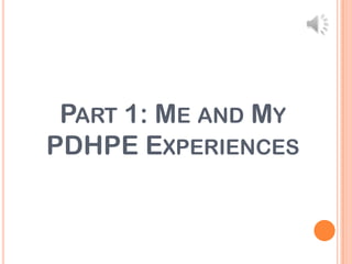 Pdhpe assignment 1 | PPT