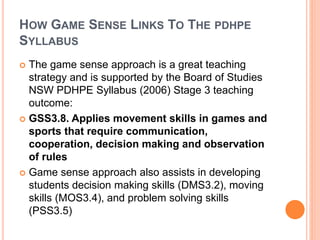 PDHPE Game Sense | PPT