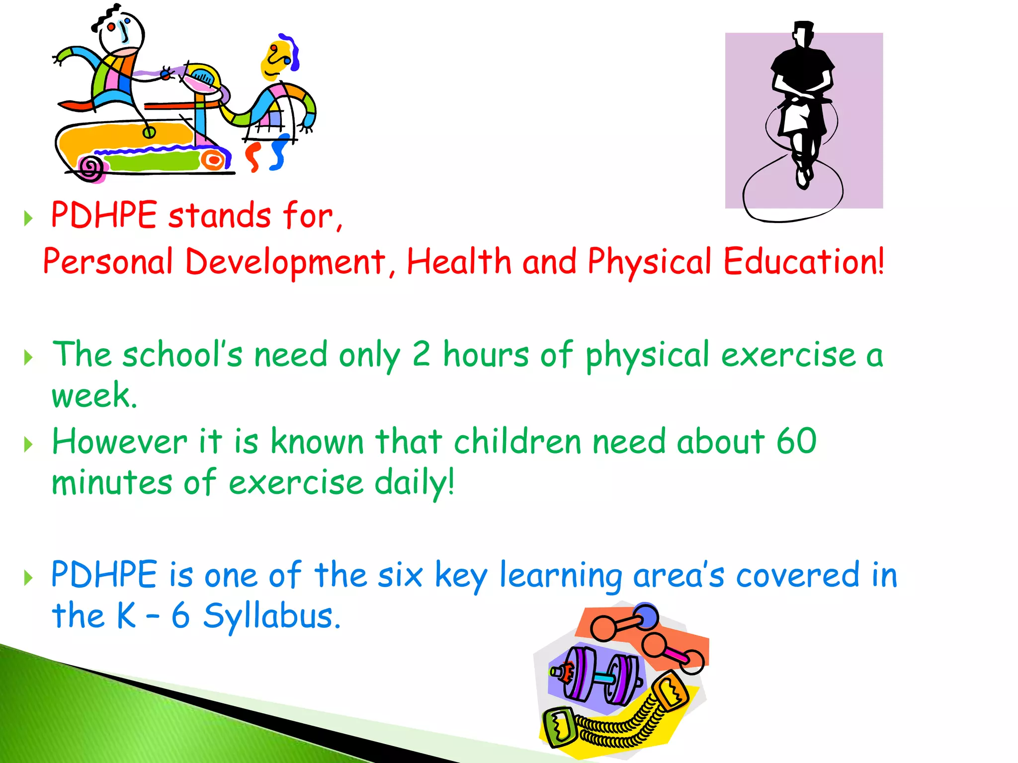 PDHPE in Primary Schools | PPTX | Children\'s Health | Healthy Living