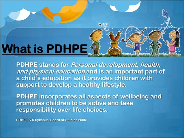 PDHPE is important | PPT