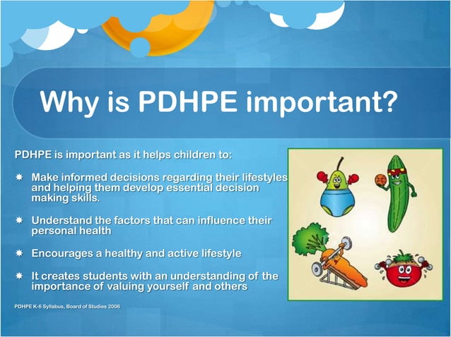 PDHPE is important | PPT