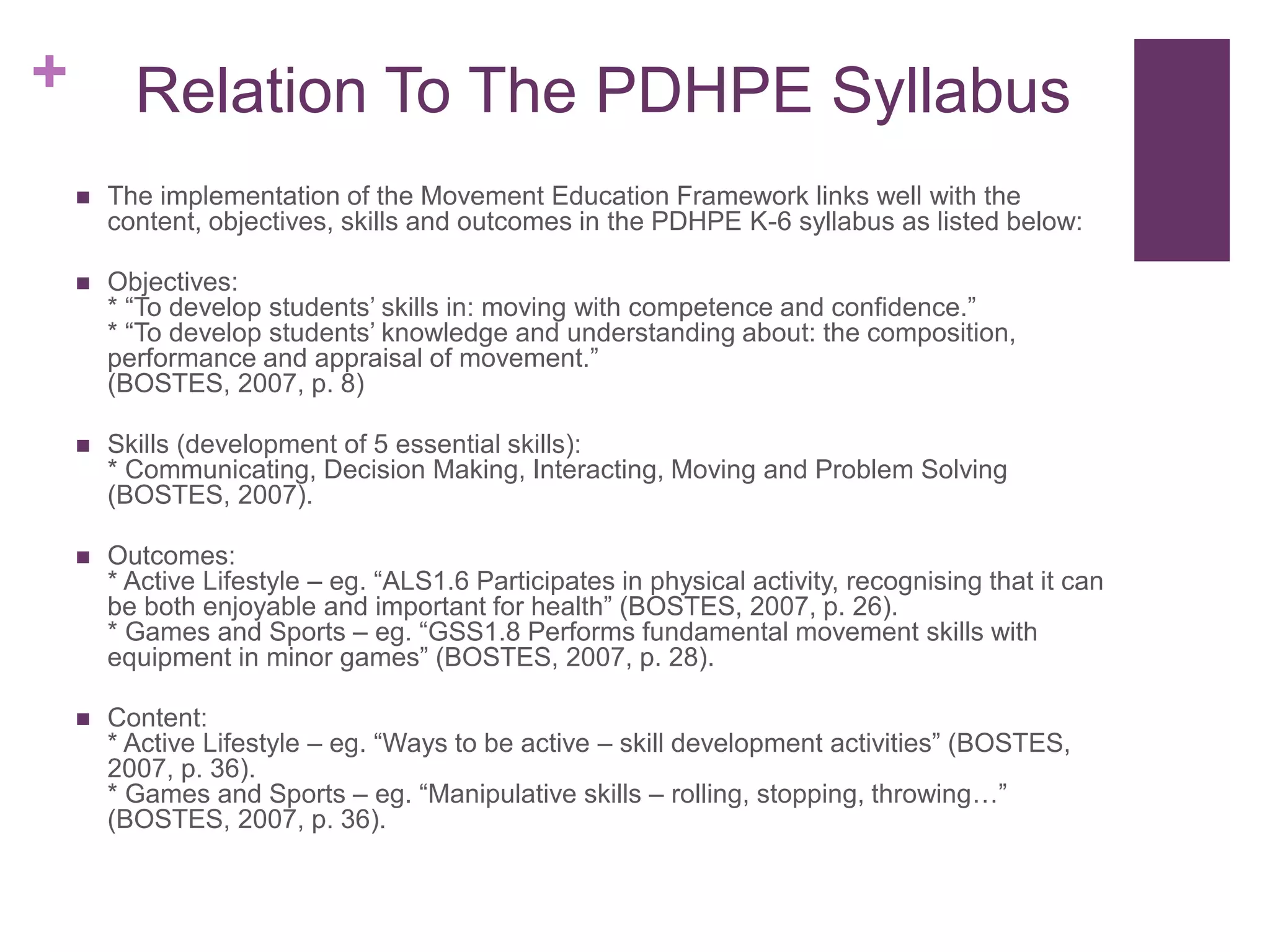 Pdhpe movement education ppt | PPTX