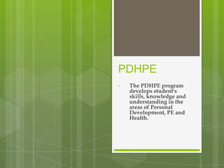 Pdhpe powerpoint | PPT