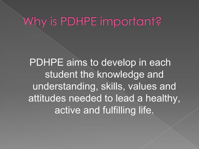 Pdhpe powerpoint | PPT