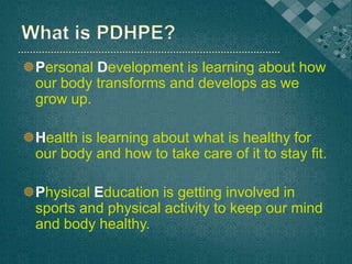 PDHPE PPT | PPT