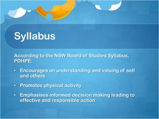 Pdhpe presentation | PPT