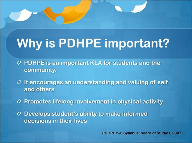 Pdhpe presentation | PPTX