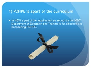 Pdhpe rationale | PPT