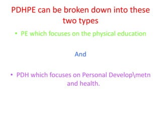 Pdhpe rationale | PPT