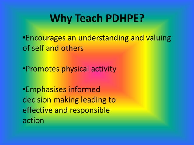 Pdhpe rationale | PPTX