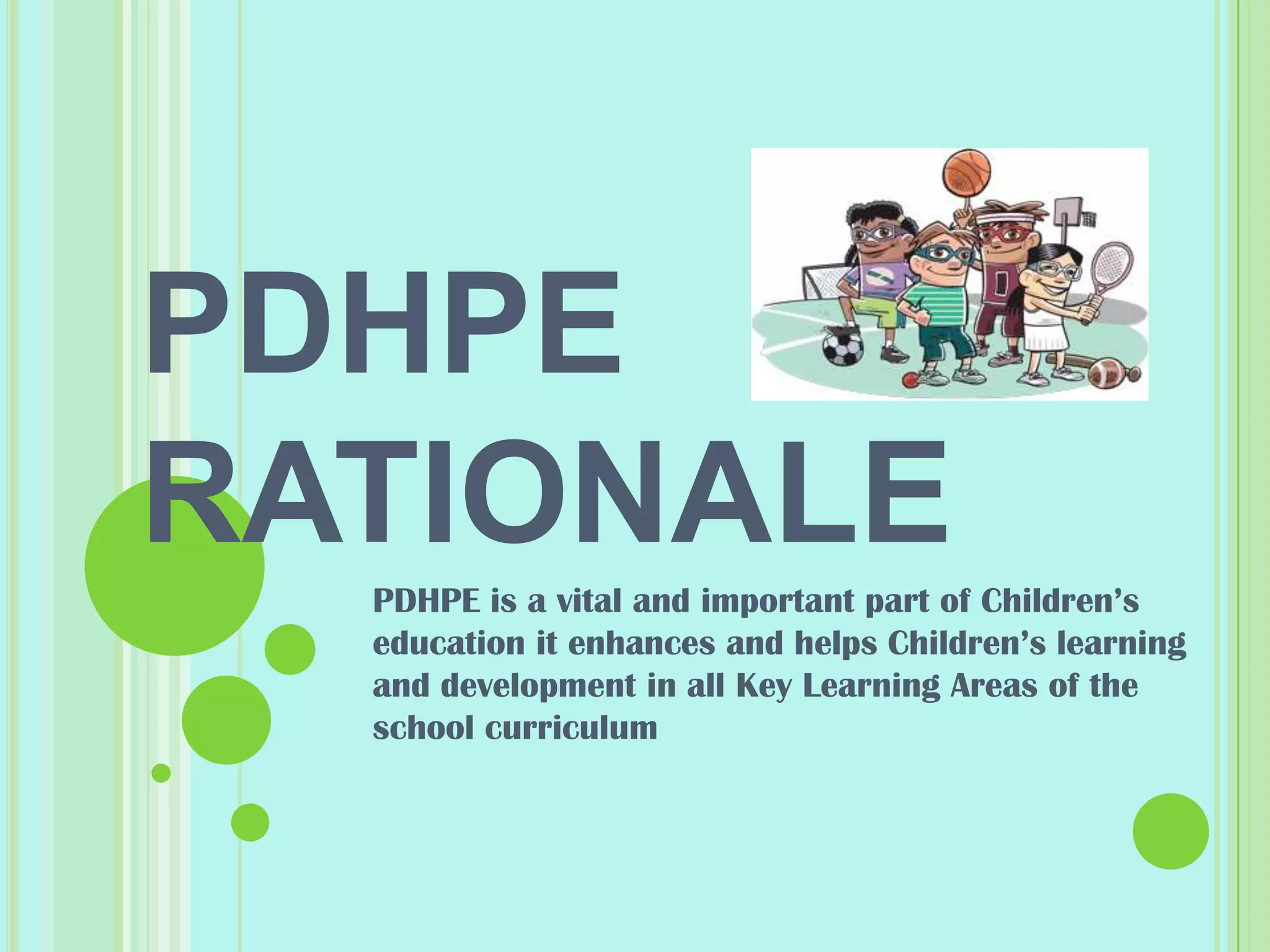 PDHPE rationale | PPTX