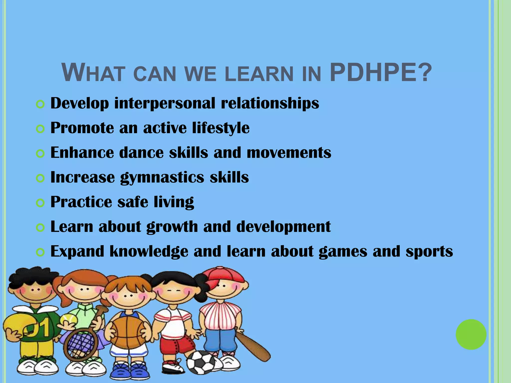 PDHPE rationale | PPTX