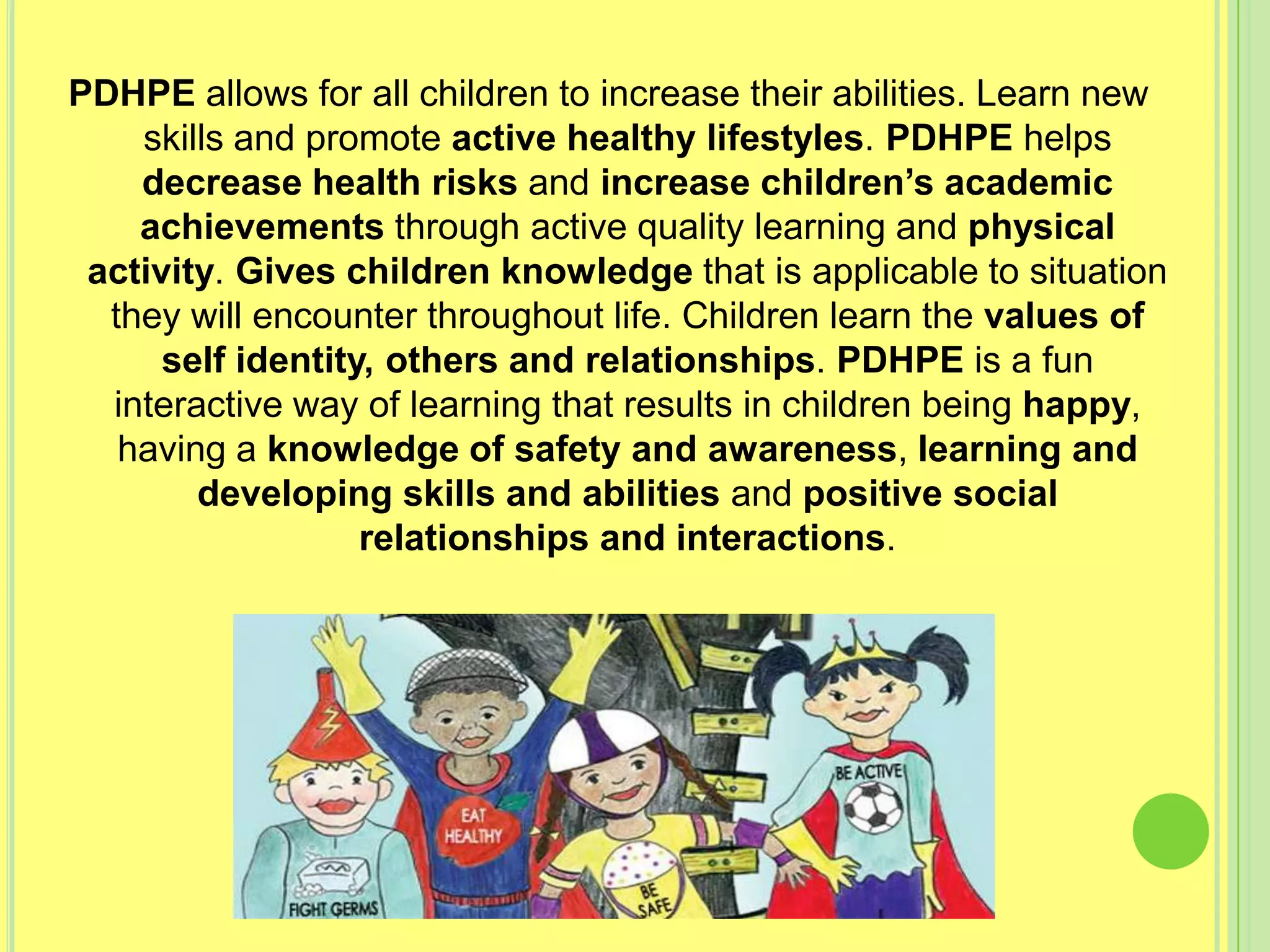 PDHPE rationale | PPTX