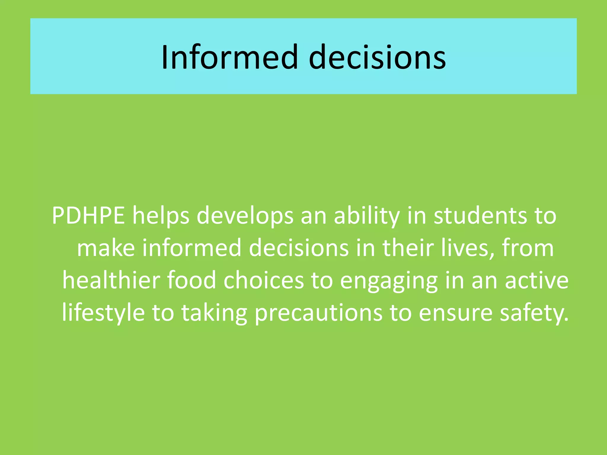 Pdhpe rationale | PPTX