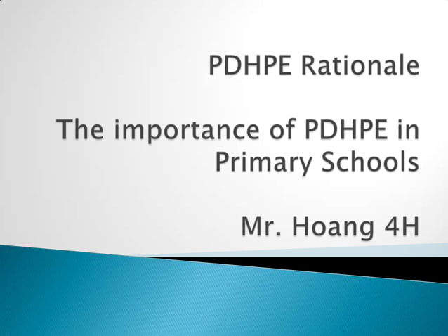 Pdhpe rationale | PPT