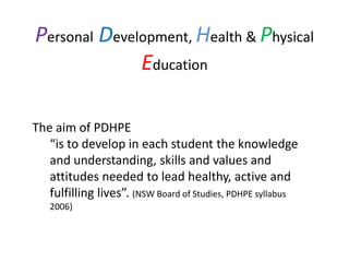 Pdhpe rationale | PPT
