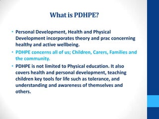 PDHPE RATIONALE | PPTX
