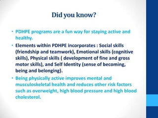 PDHPE RATIONALE | PPTX
