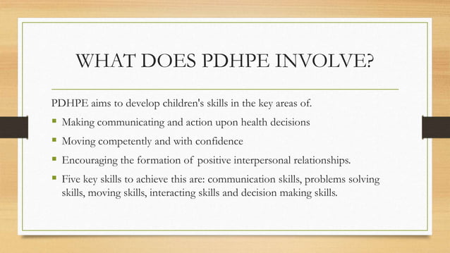 Pdhpe rationale | PPT