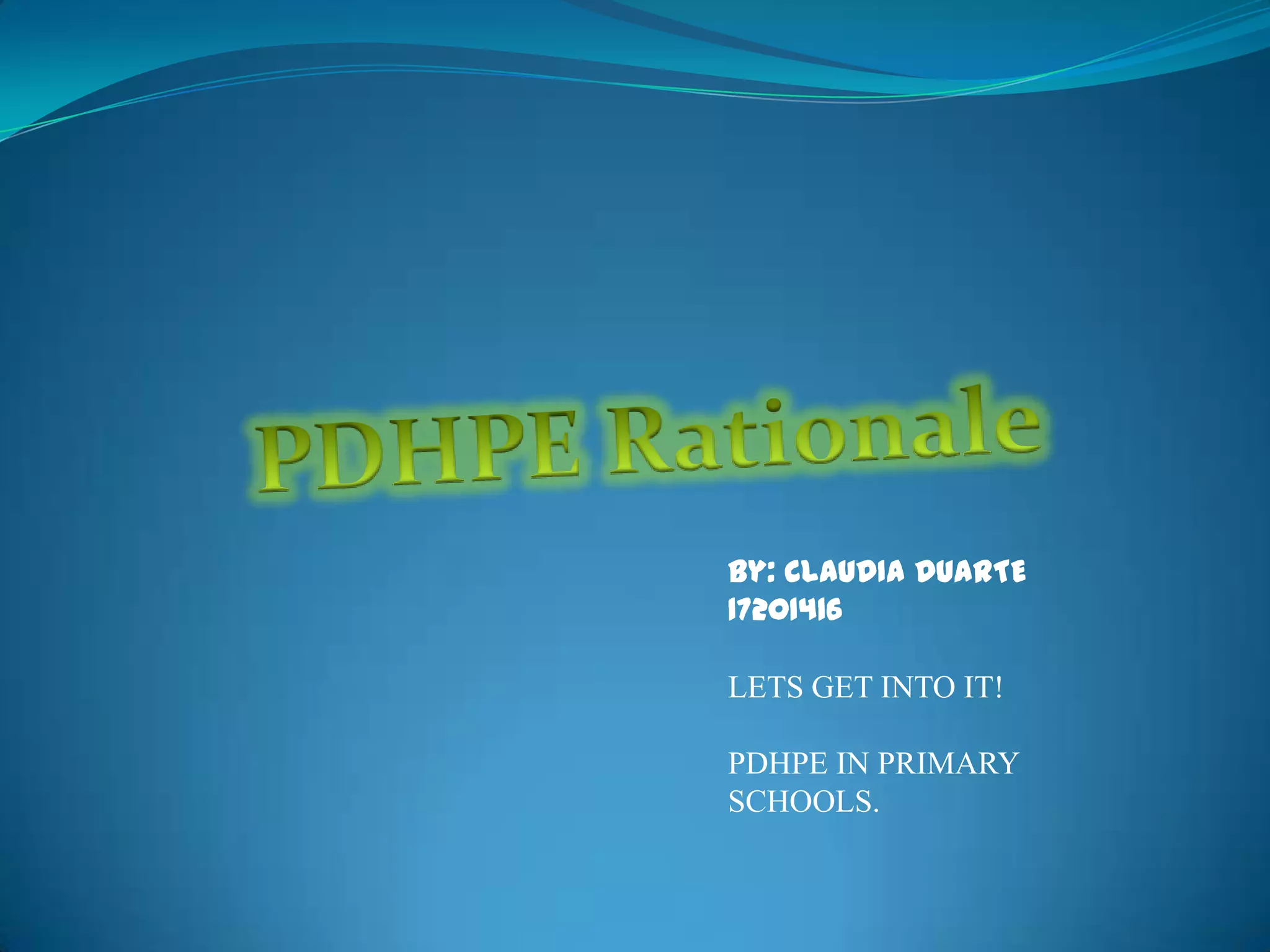 PDHPE PowerPoint | PPT