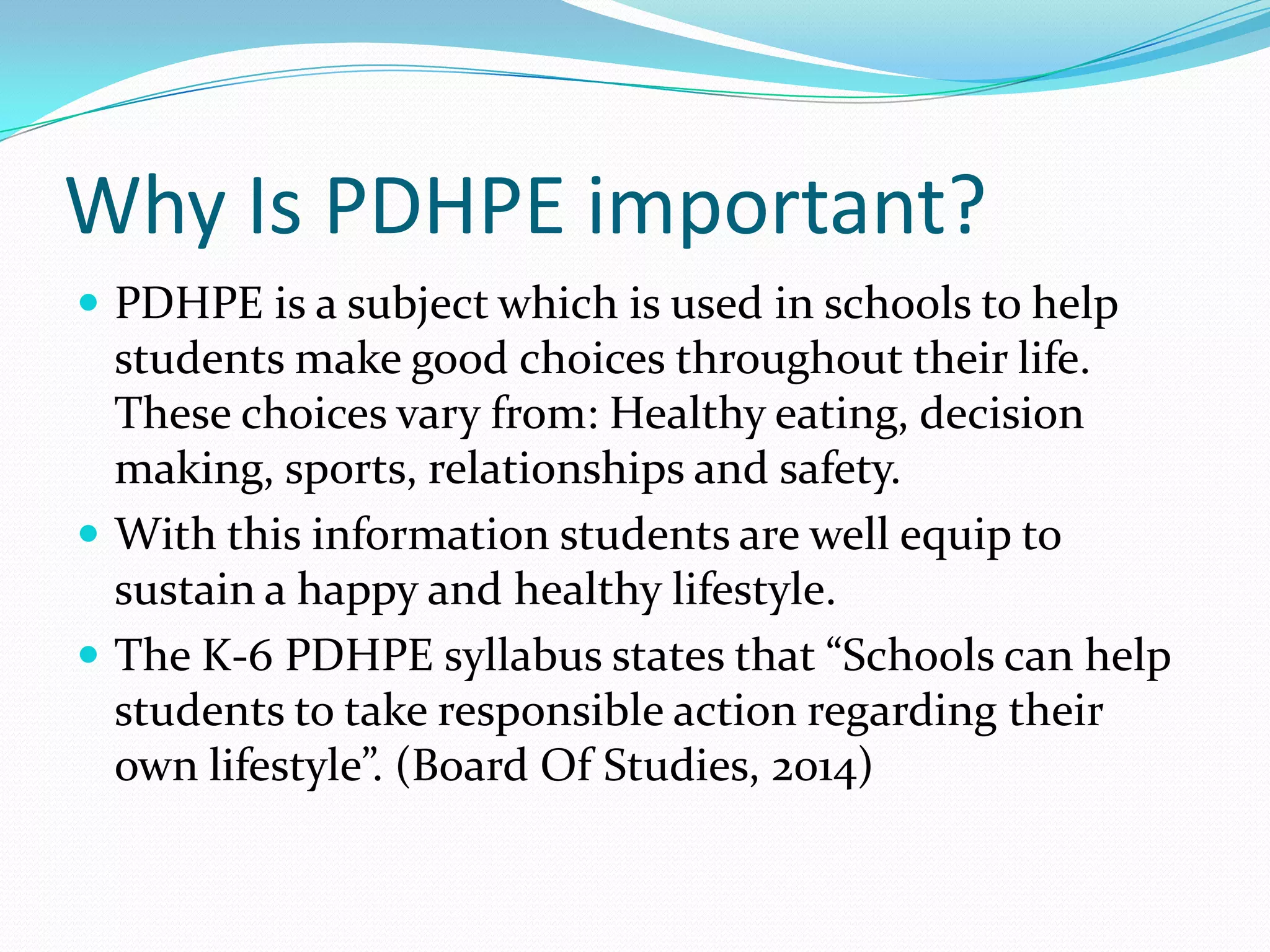 PDHPE PowerPoint | PPT