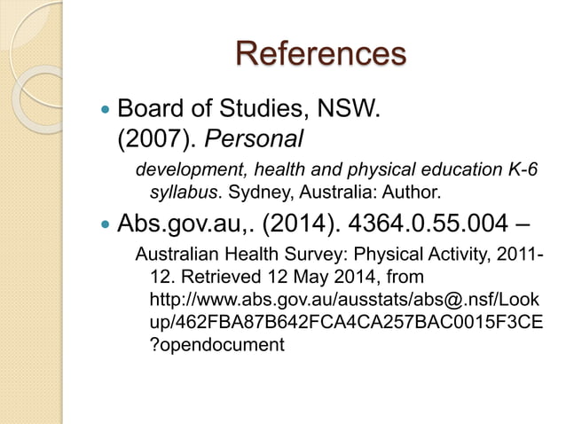 Pdhpe rationale for stage 5 | PPT