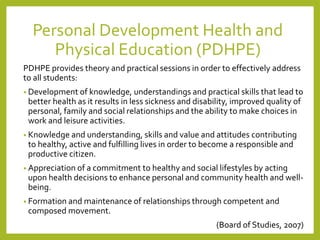 Pdhpe rationale | PPT