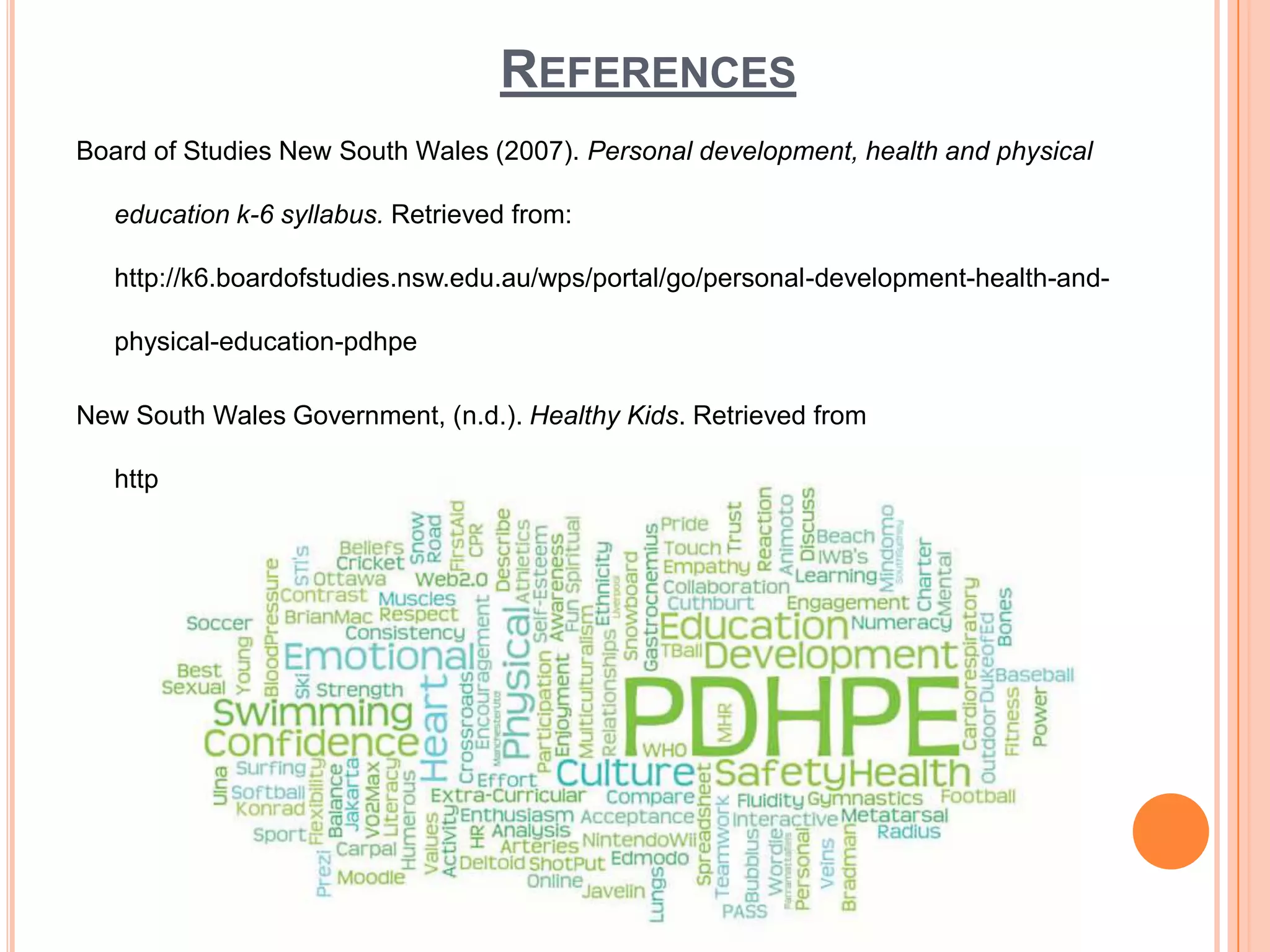 PDHPE Rationale | PPTX