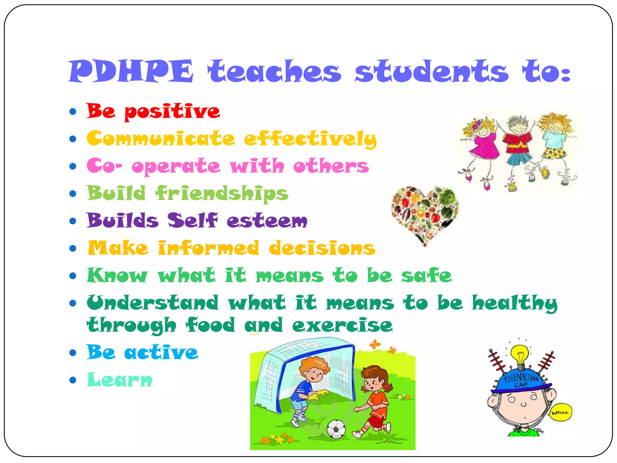 PDHPE rationale | PPTX