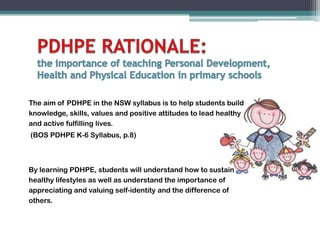 PDHPE In Primary School by Nalin | PPT